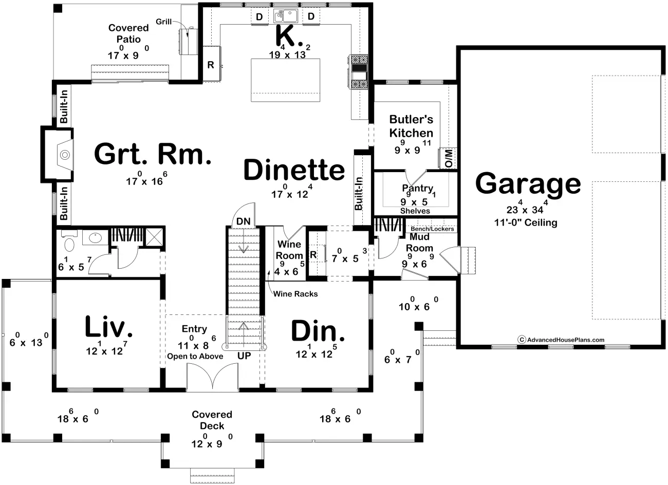 Colonial Style House Plan | Deer Run