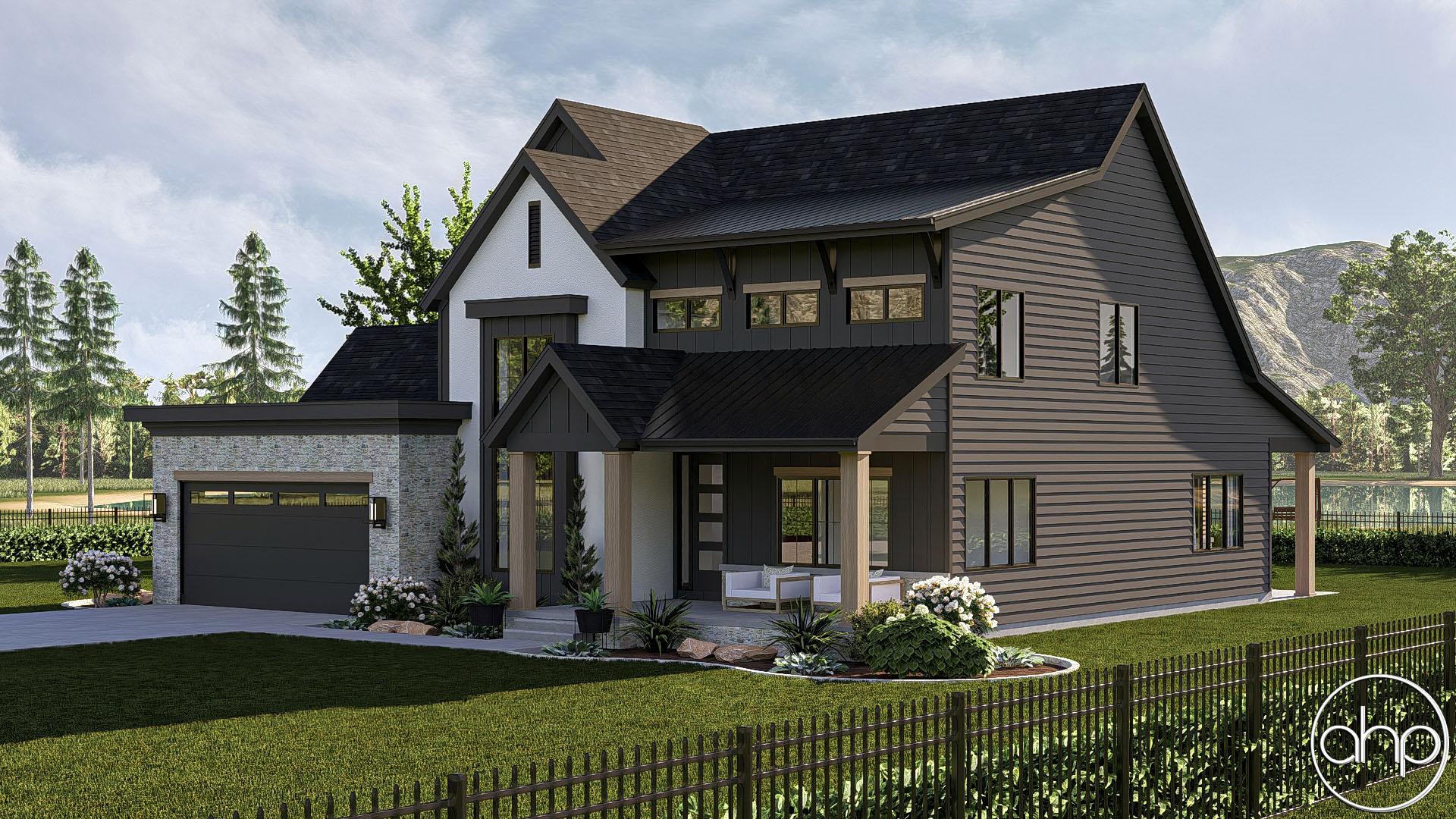 Modern Farmhouse Style House Plan | Vanderhoof