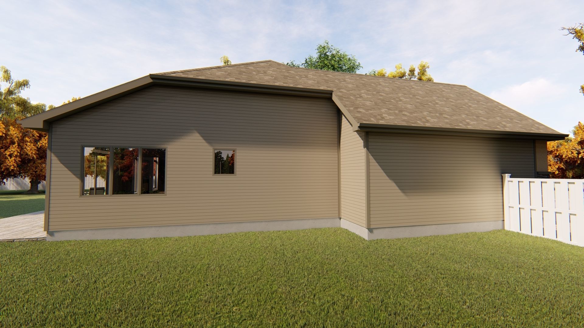 1 Story Traditional House Plan | Freeman