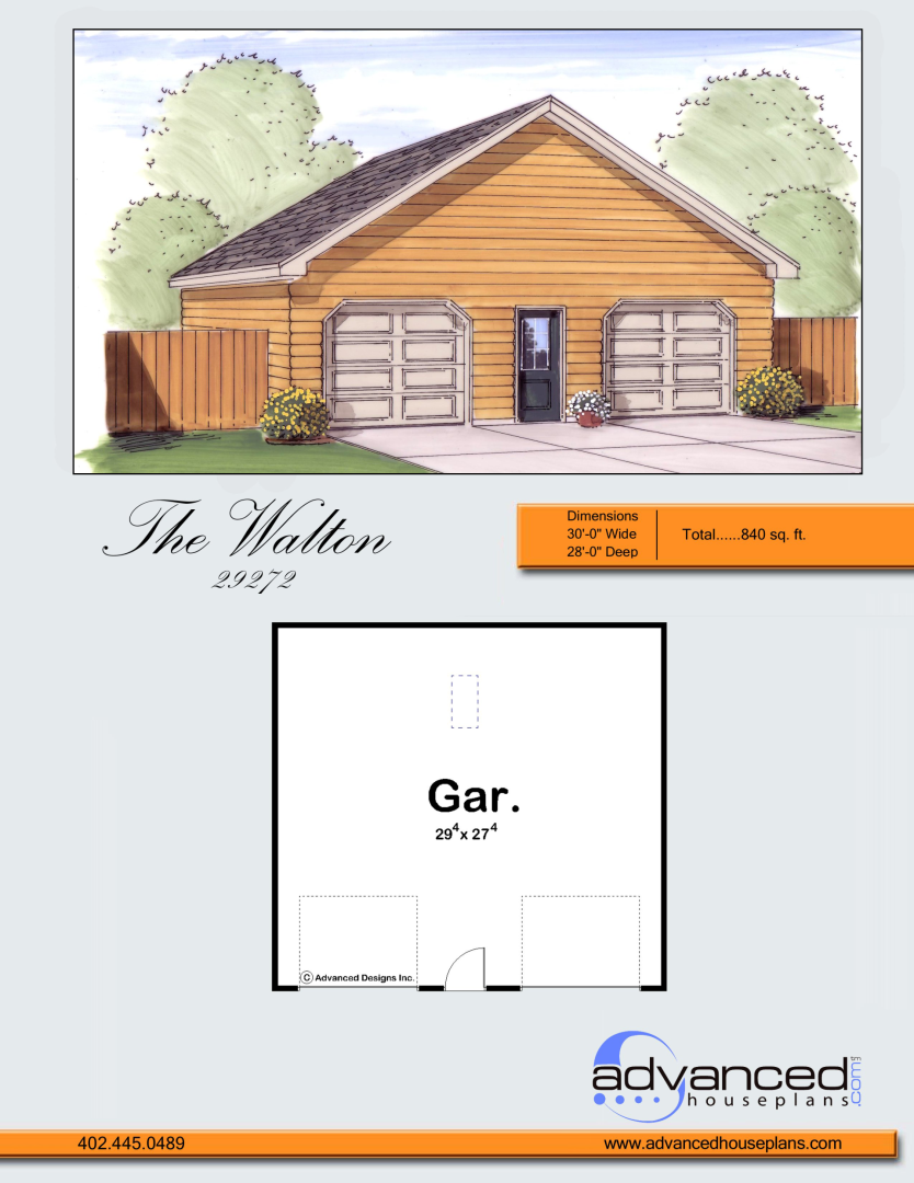 Traditional Style Garage Plan | Walton