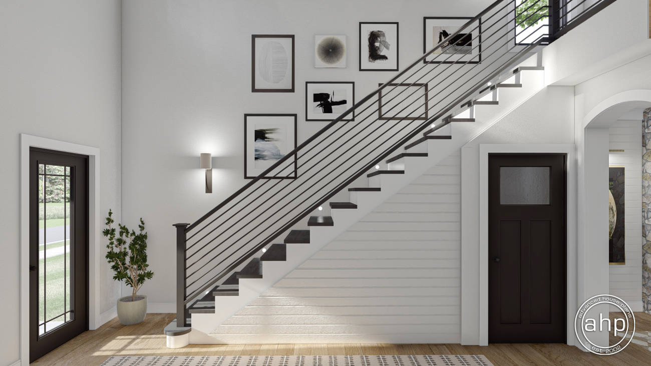 Traditional Staircases 2 Story House Case Study The Drive Curved
