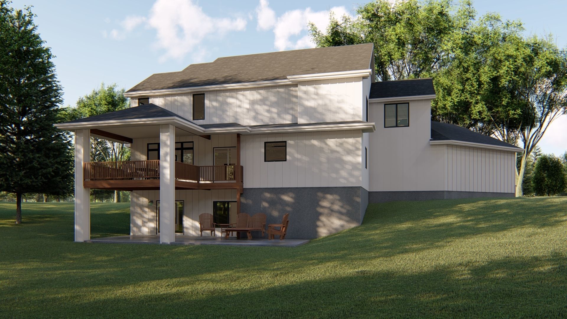 2 Story Modern Farmhouse House Plan | Shadow Creek