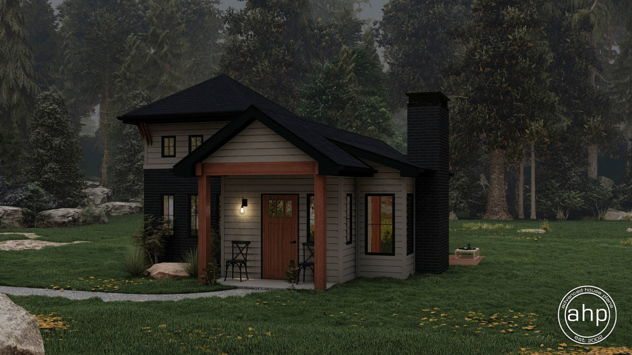 Log Cabin Floor Plans Craftsman Style House Plan 43745 Craftsman