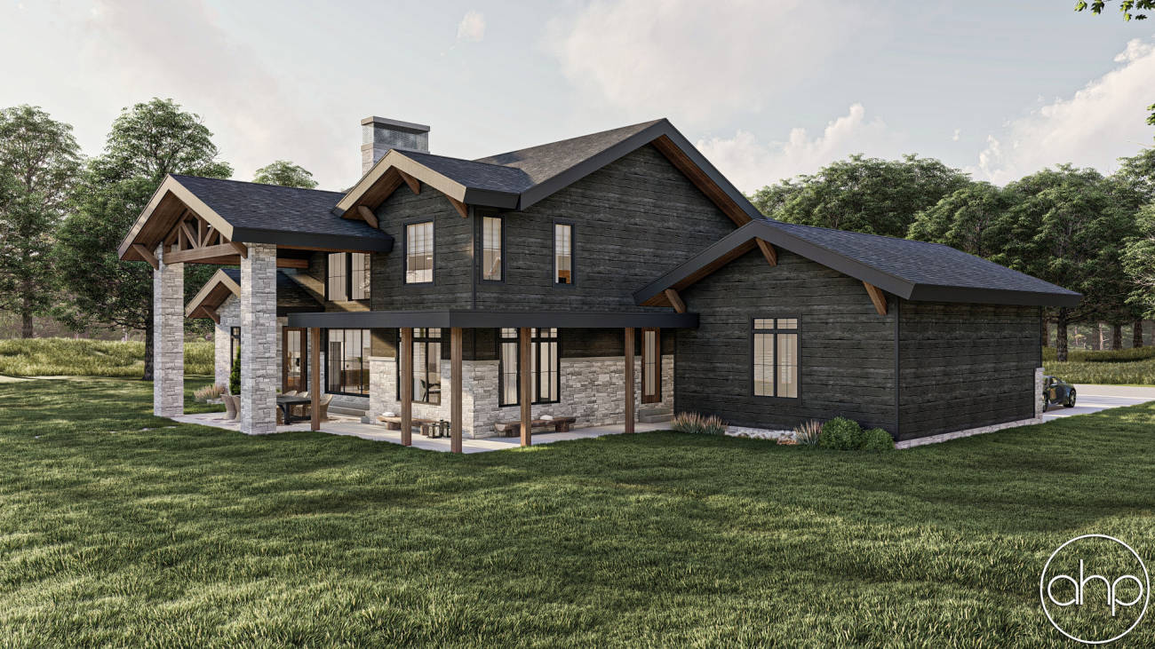 Craftsman House Plan Rustic Luxury Porch