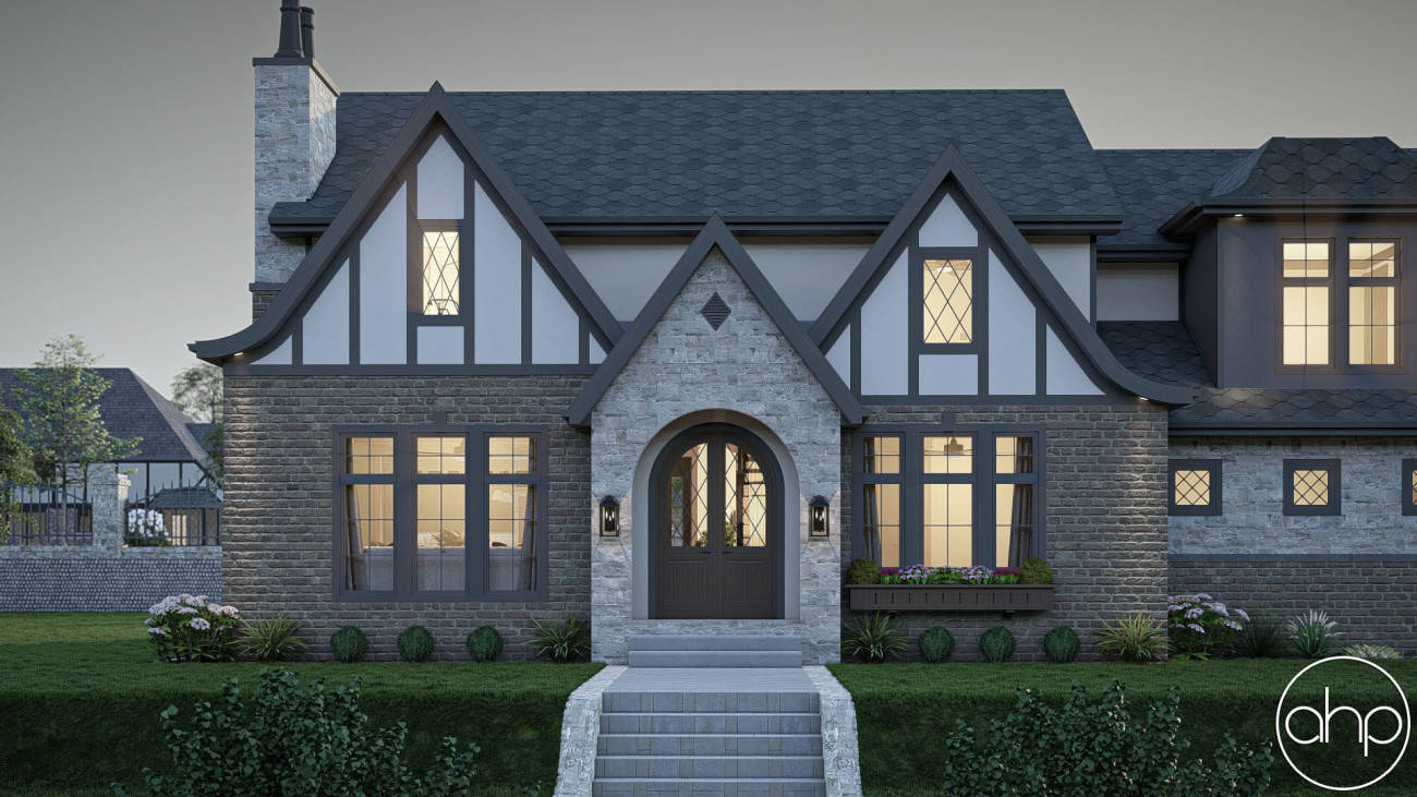 Stone Tudor Revival House Plan Tudor Style House Plan 4 Beds 4.5