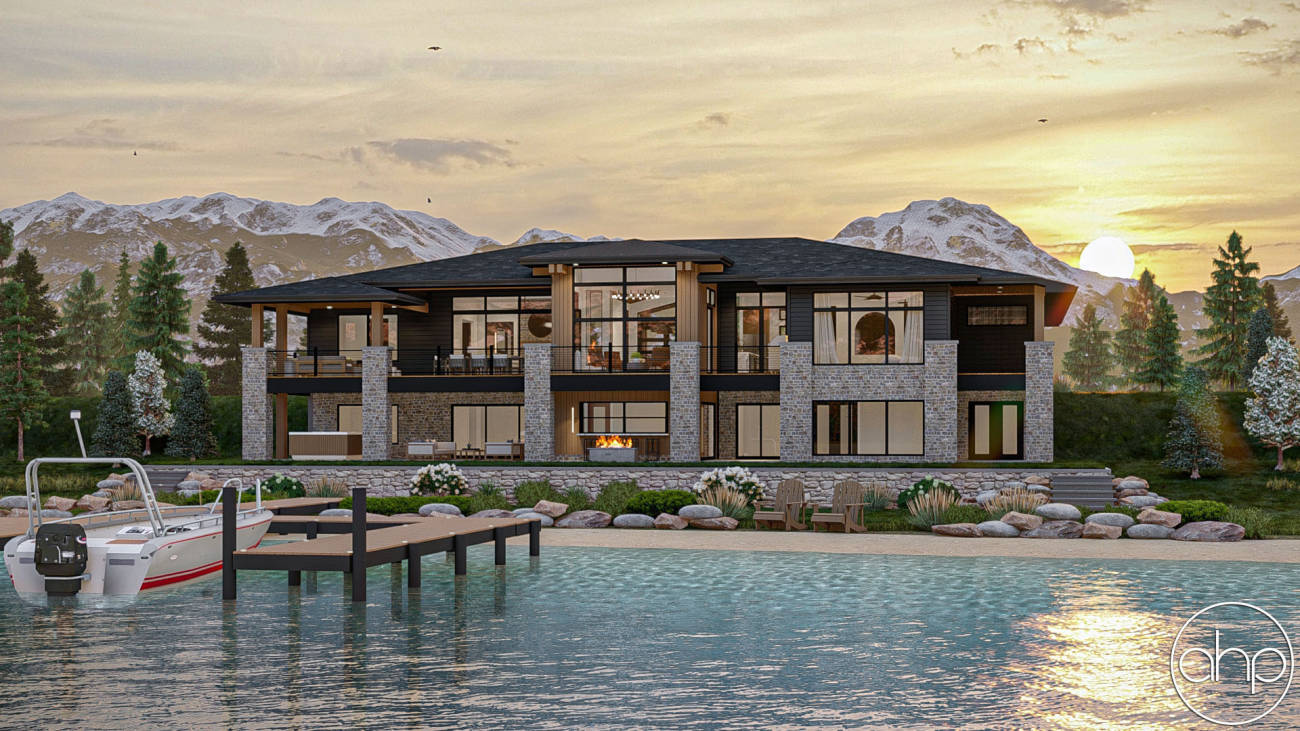 Pine Prairie House Plan Prairie Style House Plans | Modern Prairie