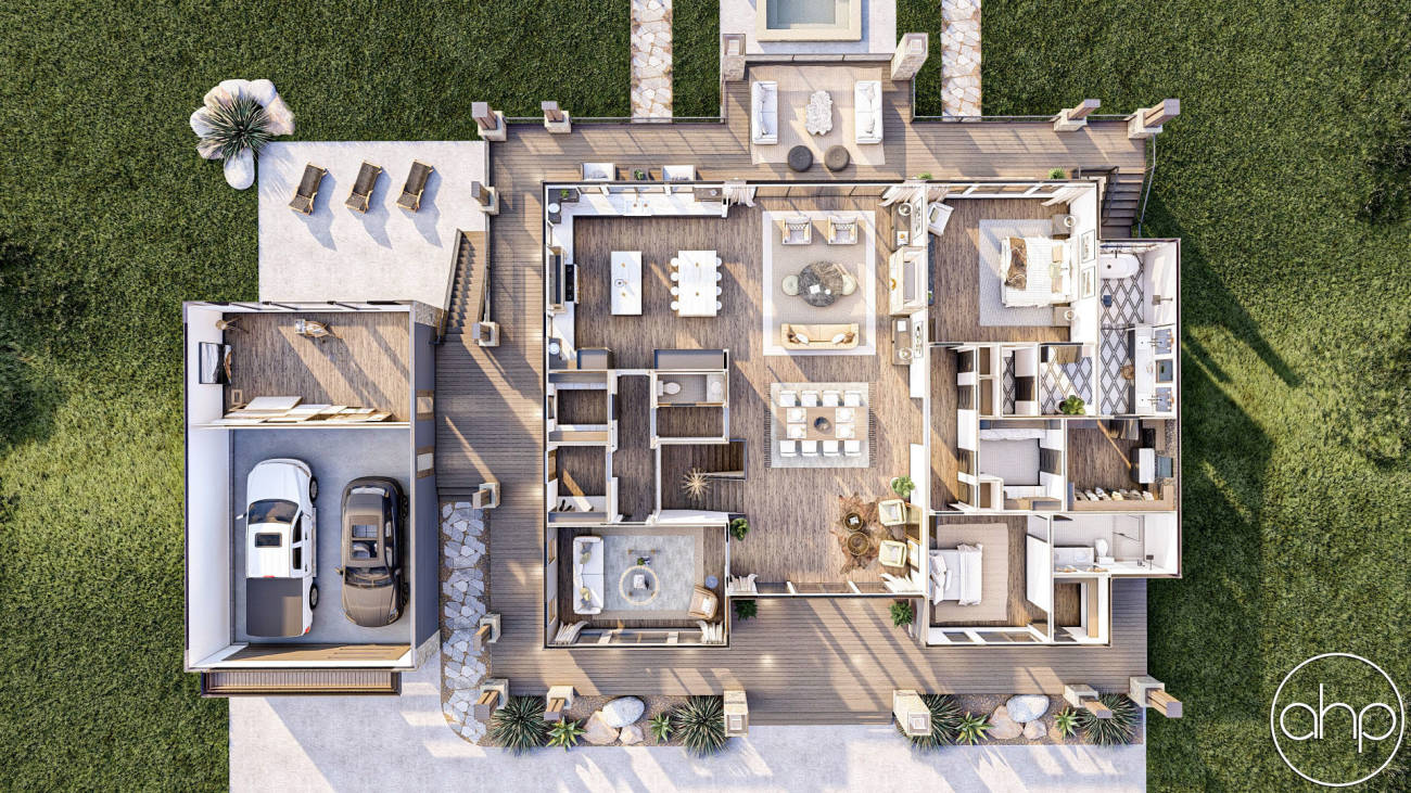 Lake Cottage Floor Plan View 5 Small Open Concept Lake House Plans