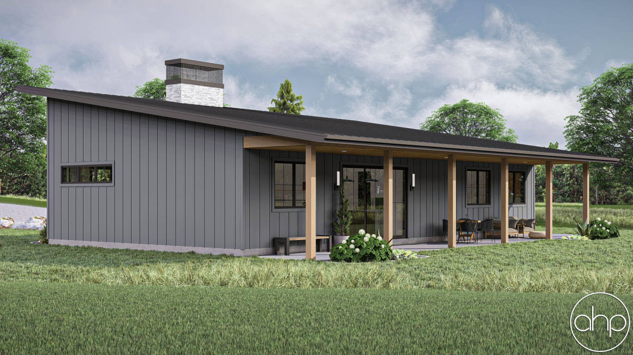 Modern Metal Building House Plans Barndominium Style House Plan 3
