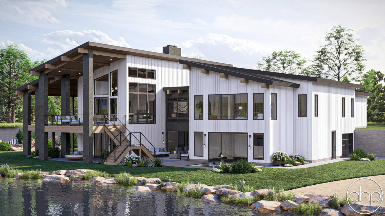 Garage House Plans Modern Style Charming Open Floor Plan Home With
